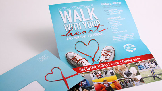 Friendship Circle walk-a-thon fundraiser event branding design