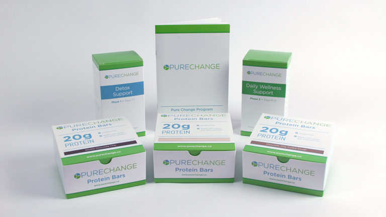Pure Change Redesign of Packaging - Trillion Creative