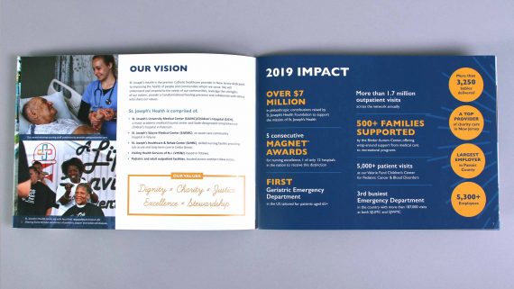 Impact Report Design for St. Joseph’s Health Foundation